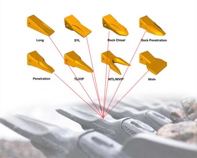 205-70-19570RC Excavator Ripper Tooth Forged Bucket Teeth For EX120 EX 200