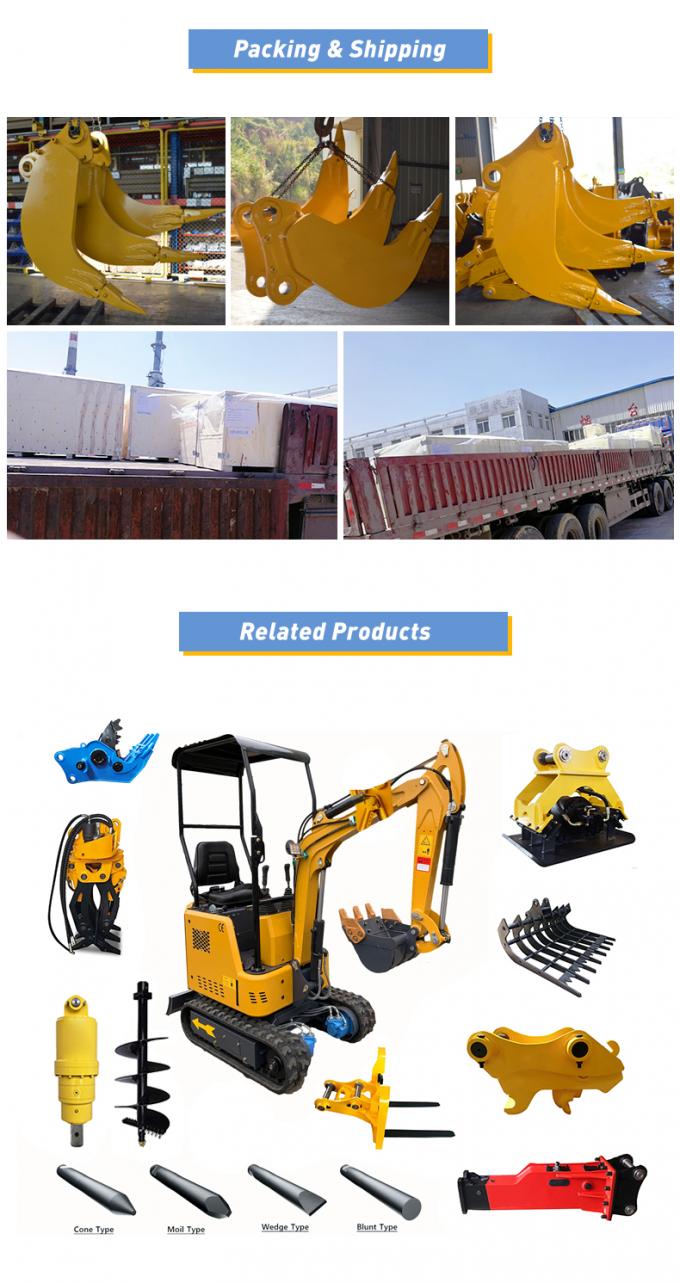 Heavy Duty Excavator Ripper Tooth Attachment Rock Boom Arm Mini Ripper ...